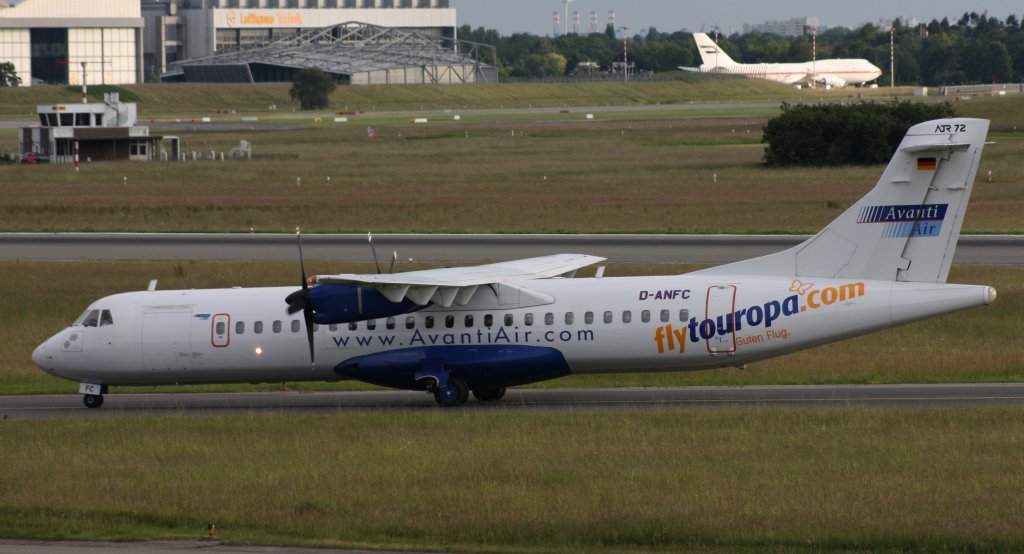 Avanti Air,D-ANFC,(c/n237),ATR 72-202,14.06.2012,HAM-EDDH,Hamburg ...
