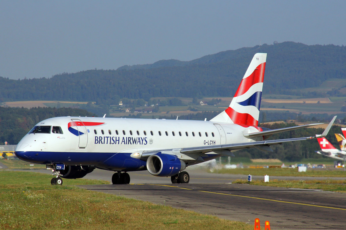 BA CityFlyer, G-LCYH, Embraer Emb-170, msn: 17000302, 01.August 2018 ...
