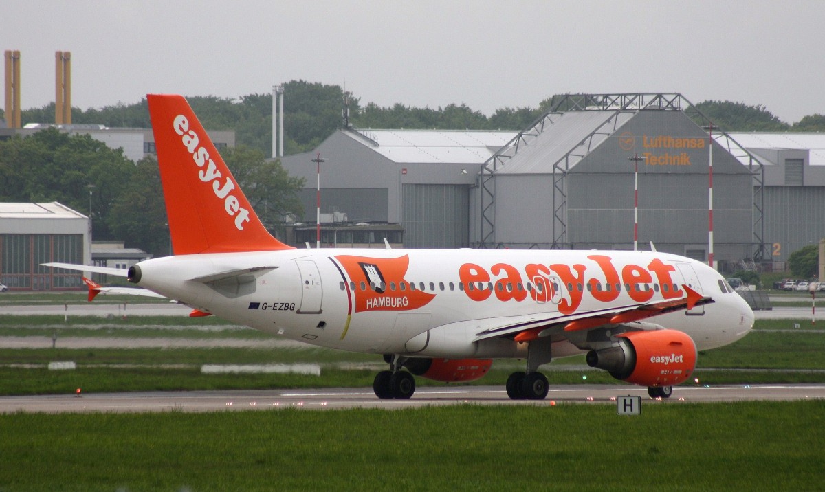 EasyJet,G-EZBG,(c/n2946),Airbus A319-111,11.05.2014,HAM-EDDH,Hamburg ...