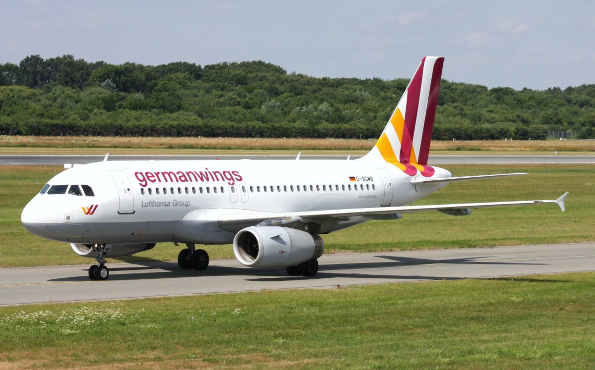 Germanwings,D-AGWB,(c/n2833),Airbus A319-132,28.07.2013,HAM-EDDH ...